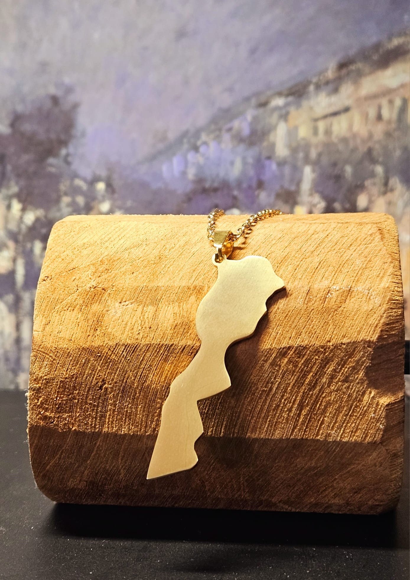 Morocco Necklace Map Country Outline Gold Plated / Silver Unisex ...