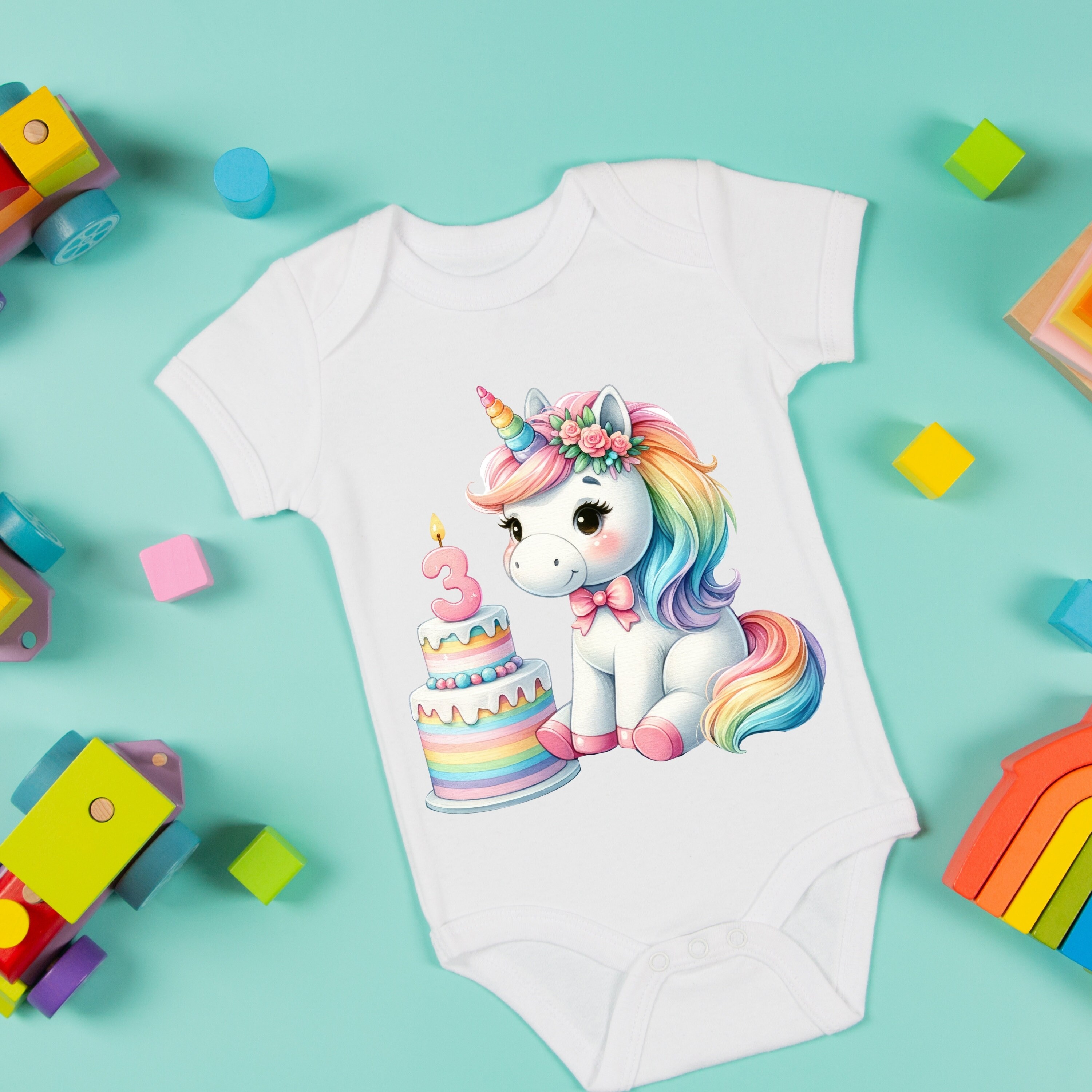 Rainbow Unicorn Clipart, Unicorn PNG, Magic Unicorn PNG, Nursery Art ...