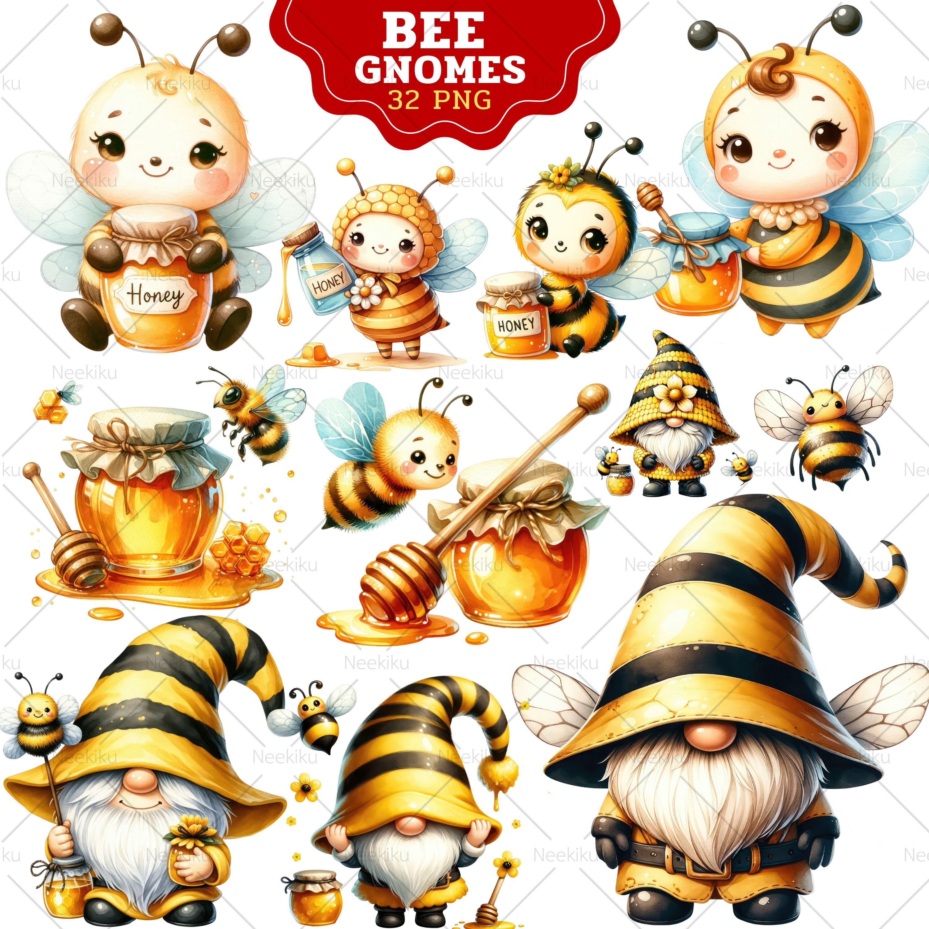 Bee Gnomes Png, Sunflower Gnomes Png, Summer Clipart, Bundle Collection ...