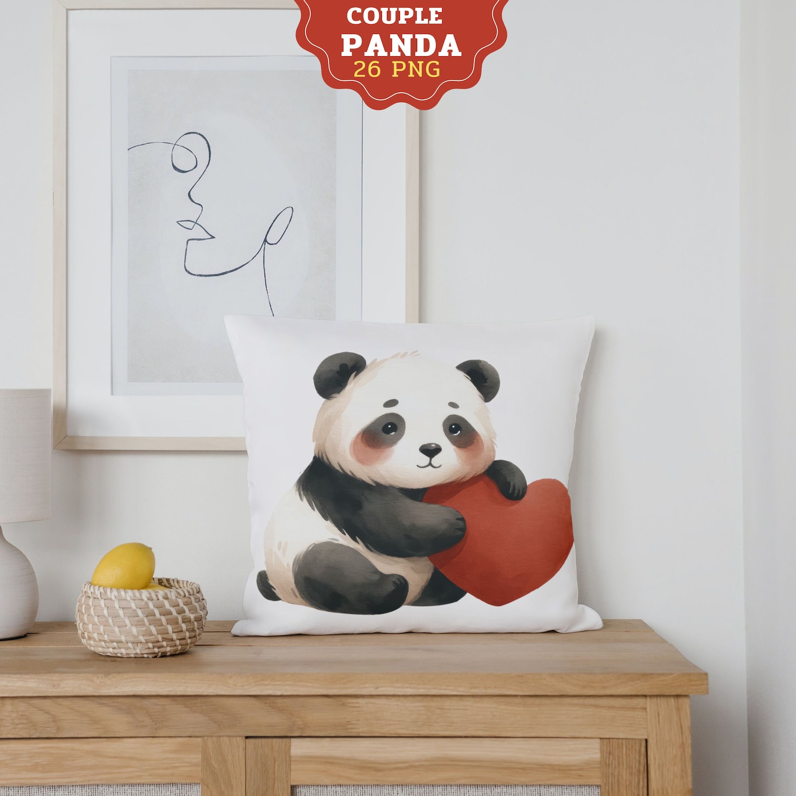 Valentine Cute Panda Clipart, Valentine Panda Clipart, Love Clipart ...