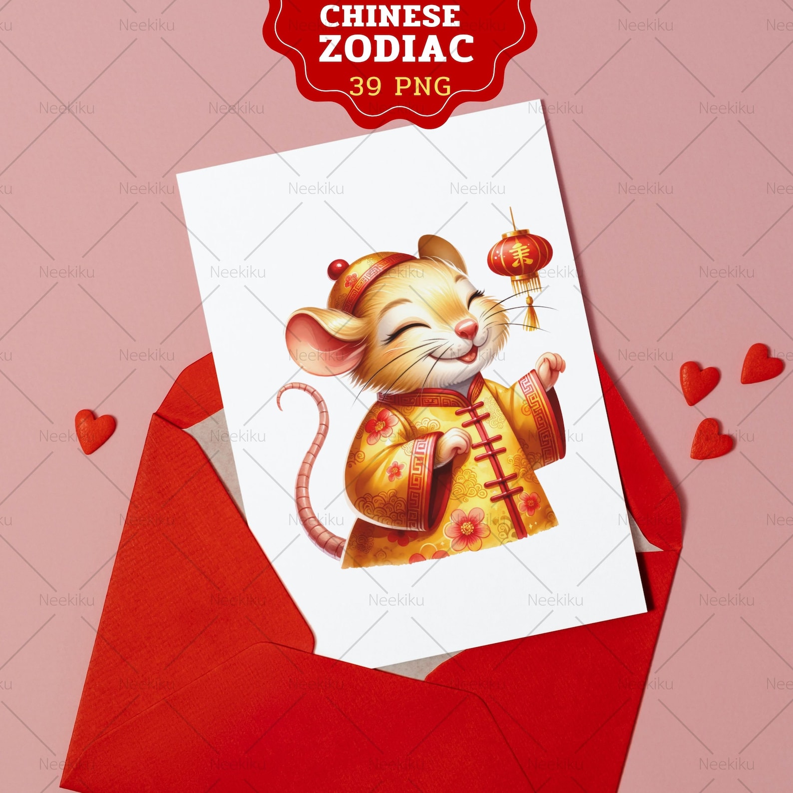 Chinese Zodiac Watercolor Clipart, Animal Signs China, Chinese New Year ...