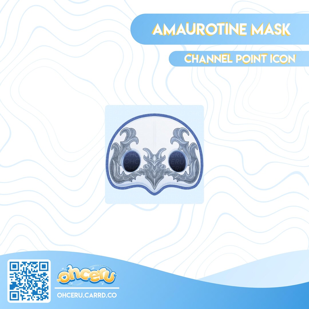 FFXIV Amaurotine Mask Channel Point Icon || 1 Static Emote for Twitch ...