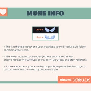 BLUE Angel Wings Emote Set || 2 Static Emotes for Twitch / Youtube ...