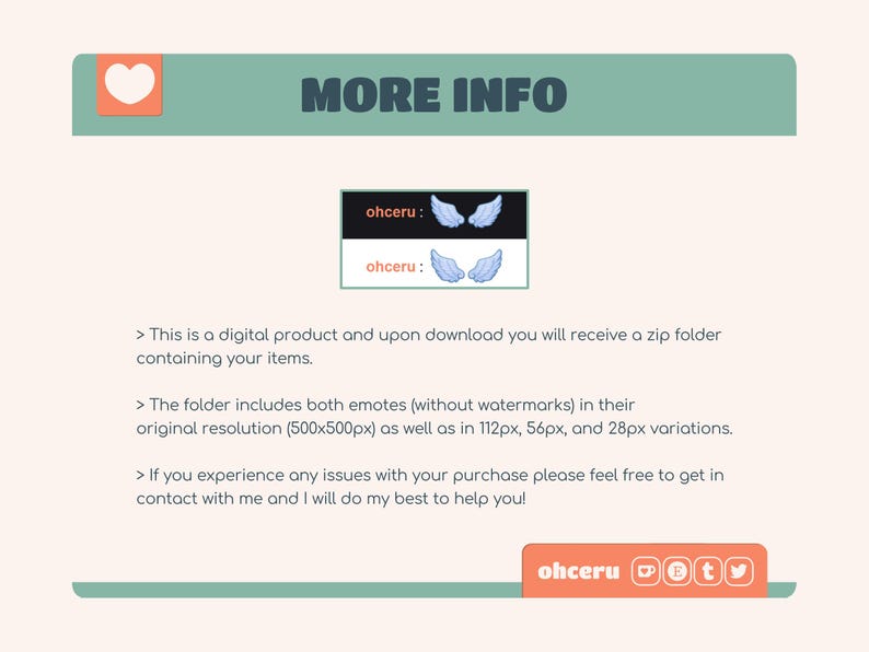 BLUE Angel Wings Emote Set || 2 Static Emotes for Twitch / Youtube ...