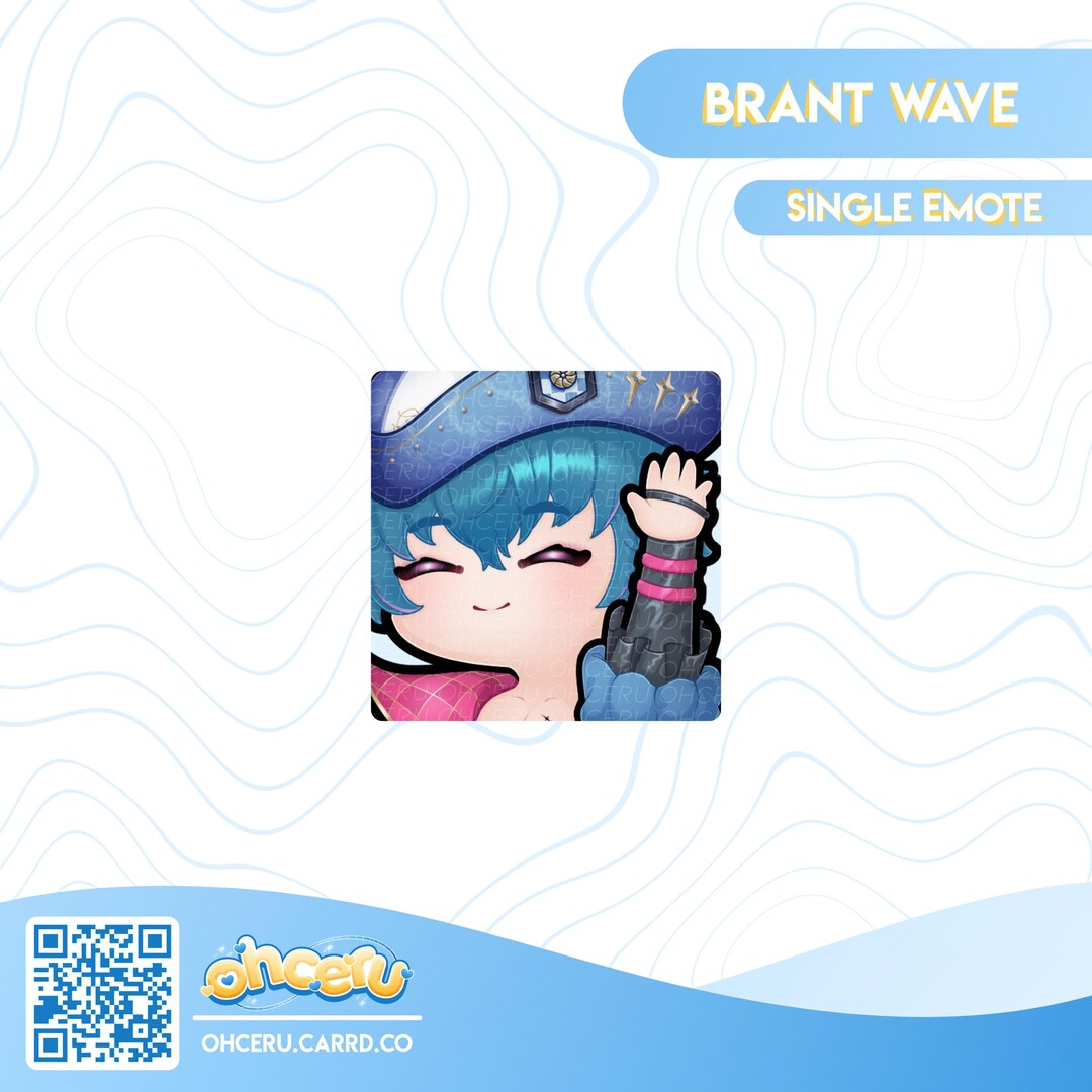 Captain Brant Wave Emote || 1 Static Emote for Twitch / Youtube ...