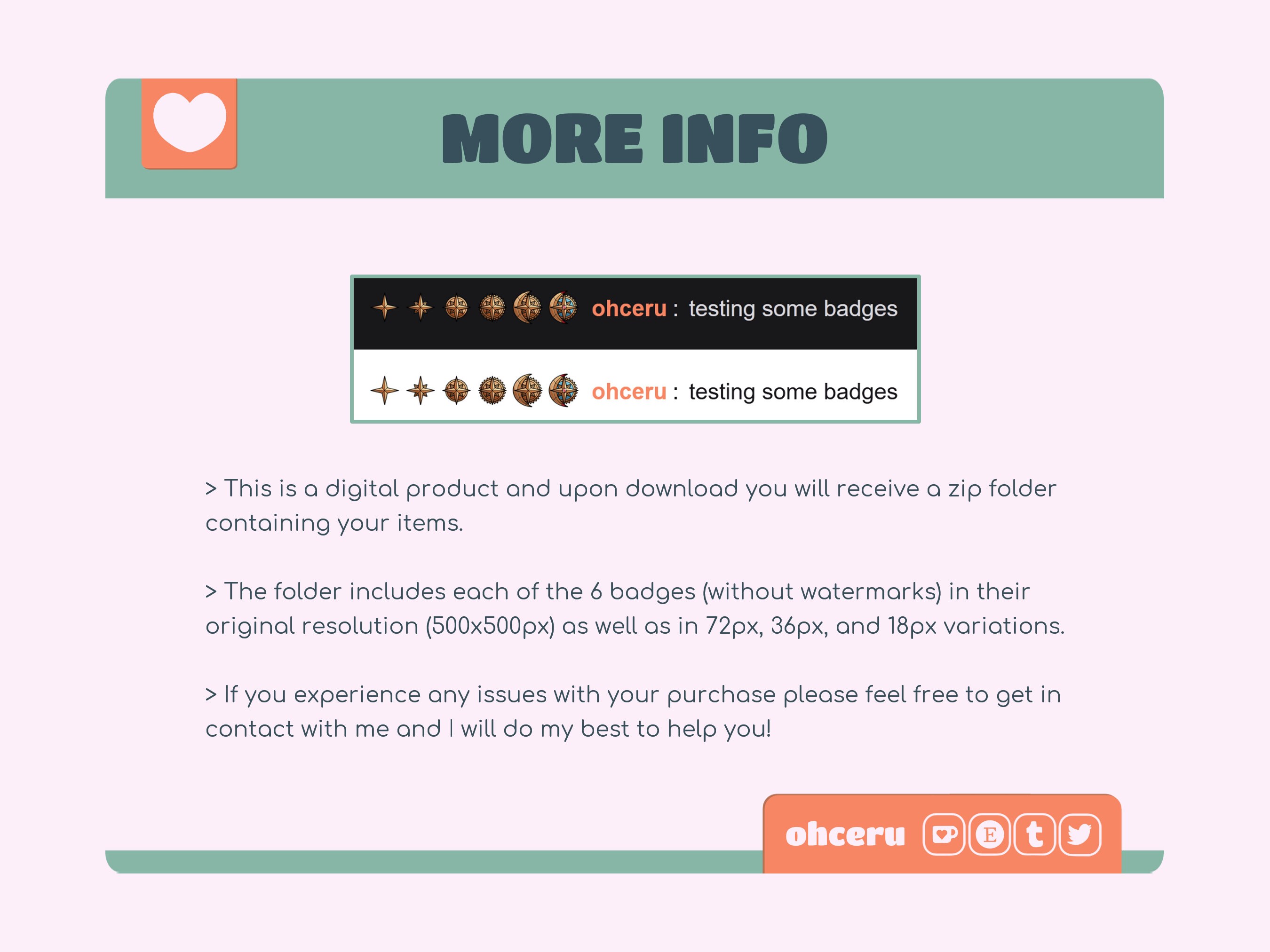 Genshin Inspired Moon & Stars Badge Set 6 Badges for Twitch - Etsy