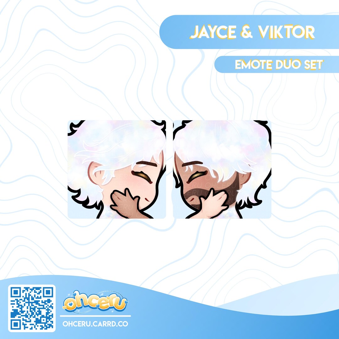 Arcane Jayvik Forehead Touch Emote Set || 2 Static Emotes for Twitch ...