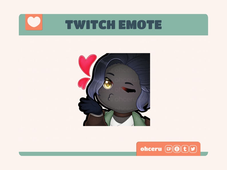 FFXIV Erenville Blow Kiss Emote || 1 Static Emote for Twitch / Youtube ...