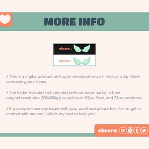 MINT Angel Wings Emote Set || 2 Static Emotes for Twitch / Youtube ...