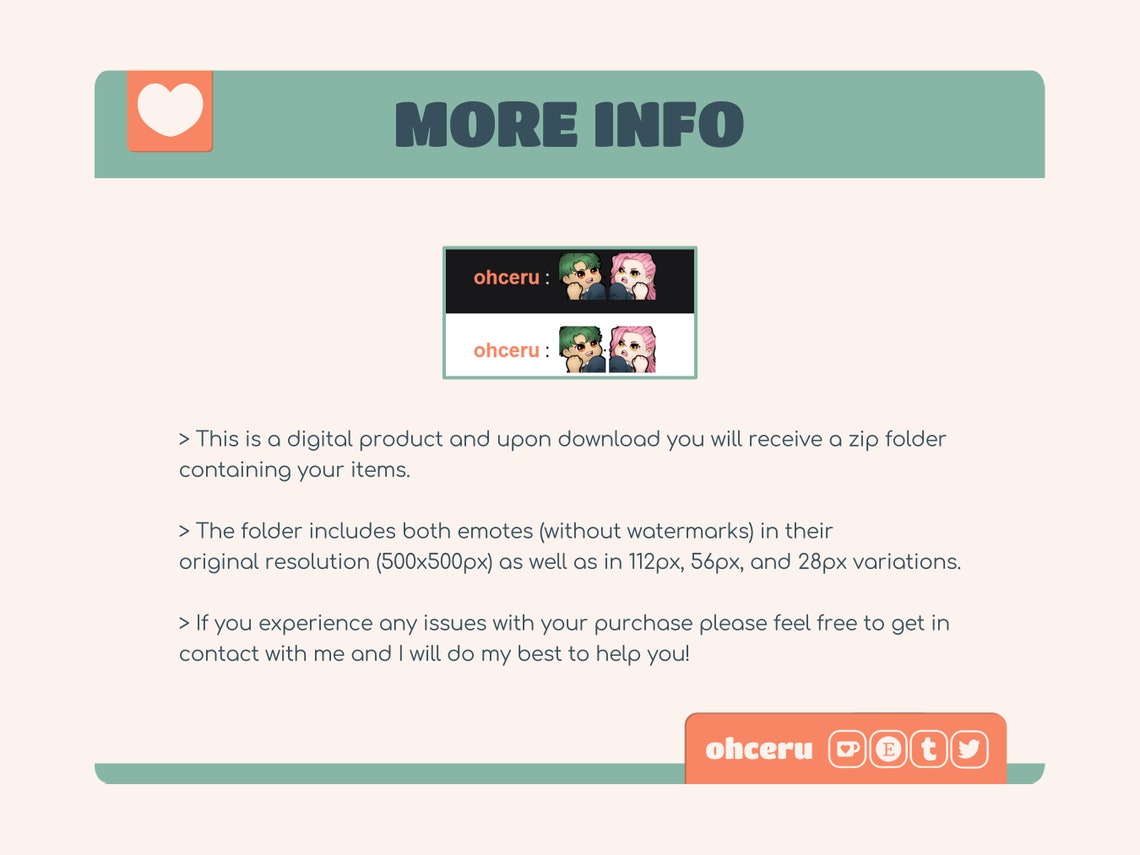 SK8 the Infinity Matchablossom Emote Set || 2 Static Emotes for Twitch ...