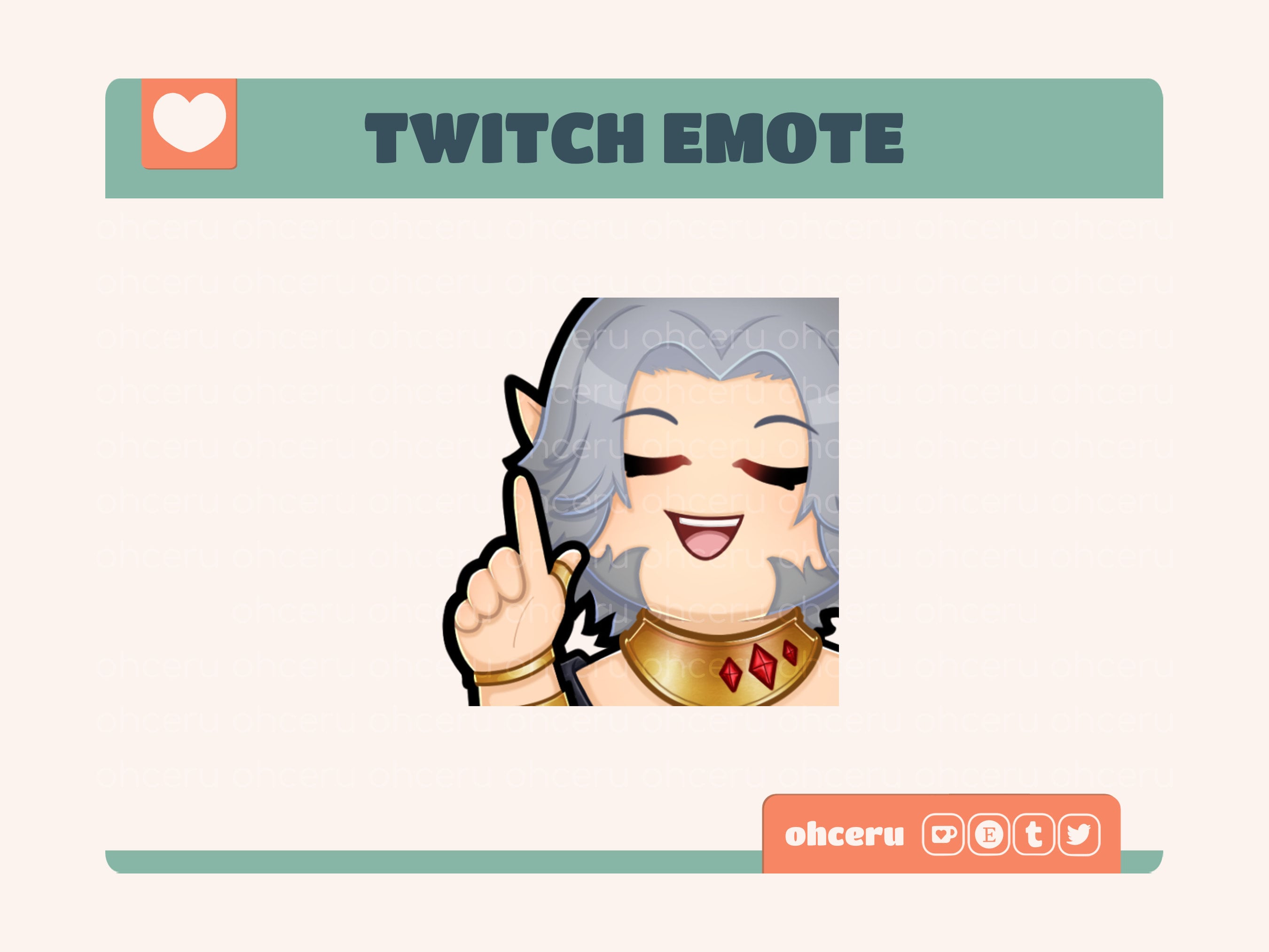 FFXIV Urianger Augurelt Explain Emote || 1 Static Emote for Twitch ...