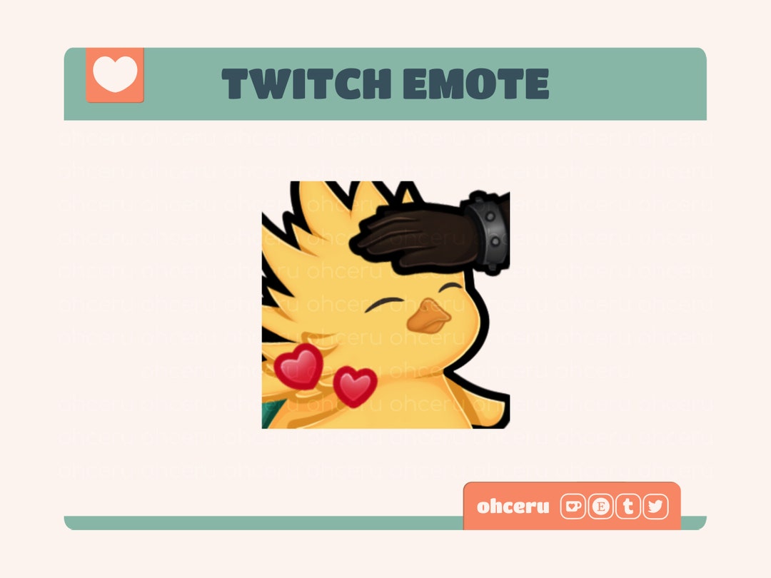 FFVII Rebirth Baby Chocobo Pet Emote || 1 Animated Emote for Twitch ...