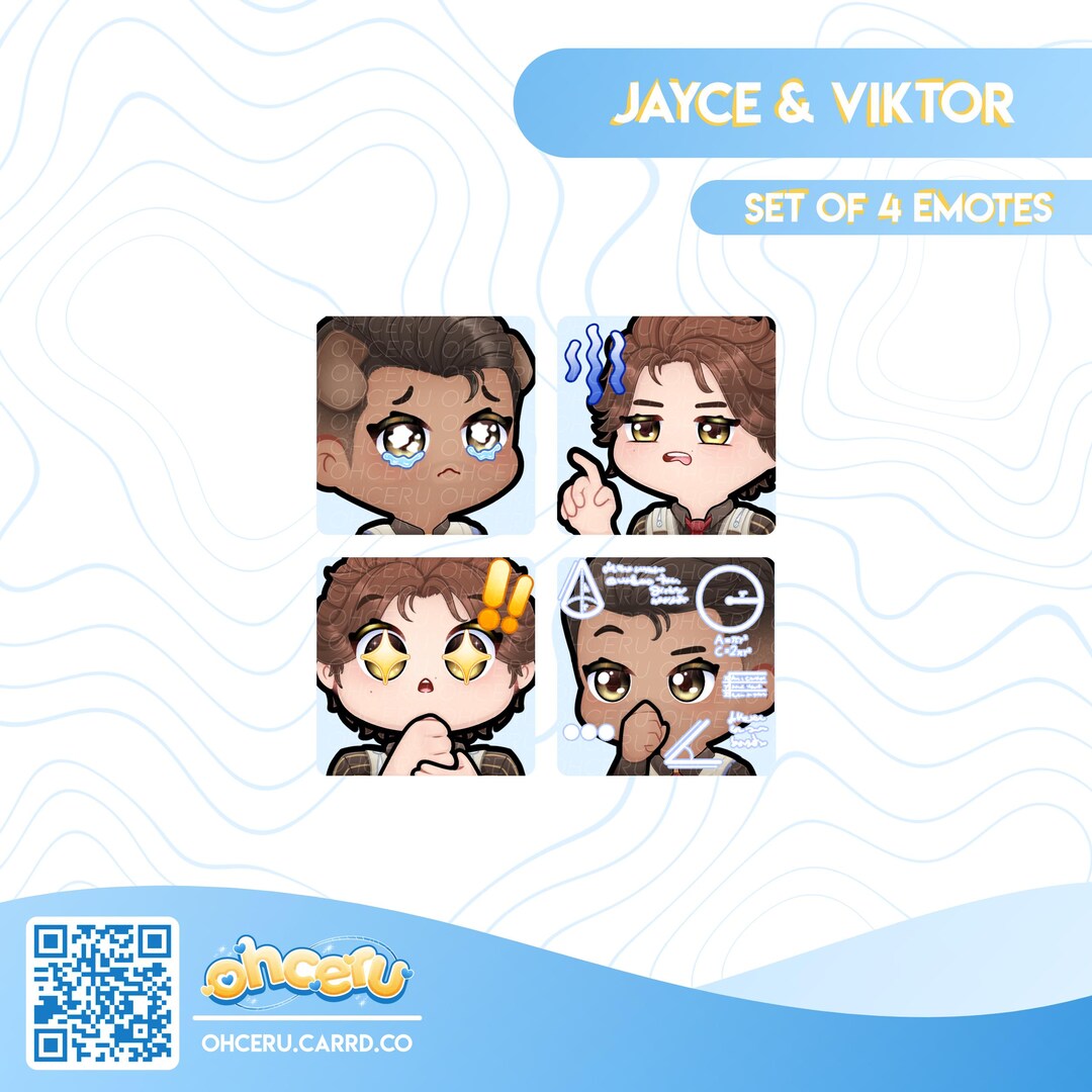 Arcane Jayvik S1 Emote Set || 4 Static Emotes for Twitch / Youtube ...