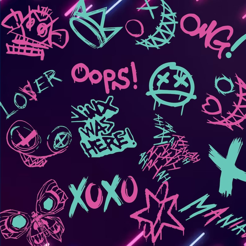 Jinx Graffiti Arcane Png svg Clipart, Jinx Graffiti Arcane Png svg ...