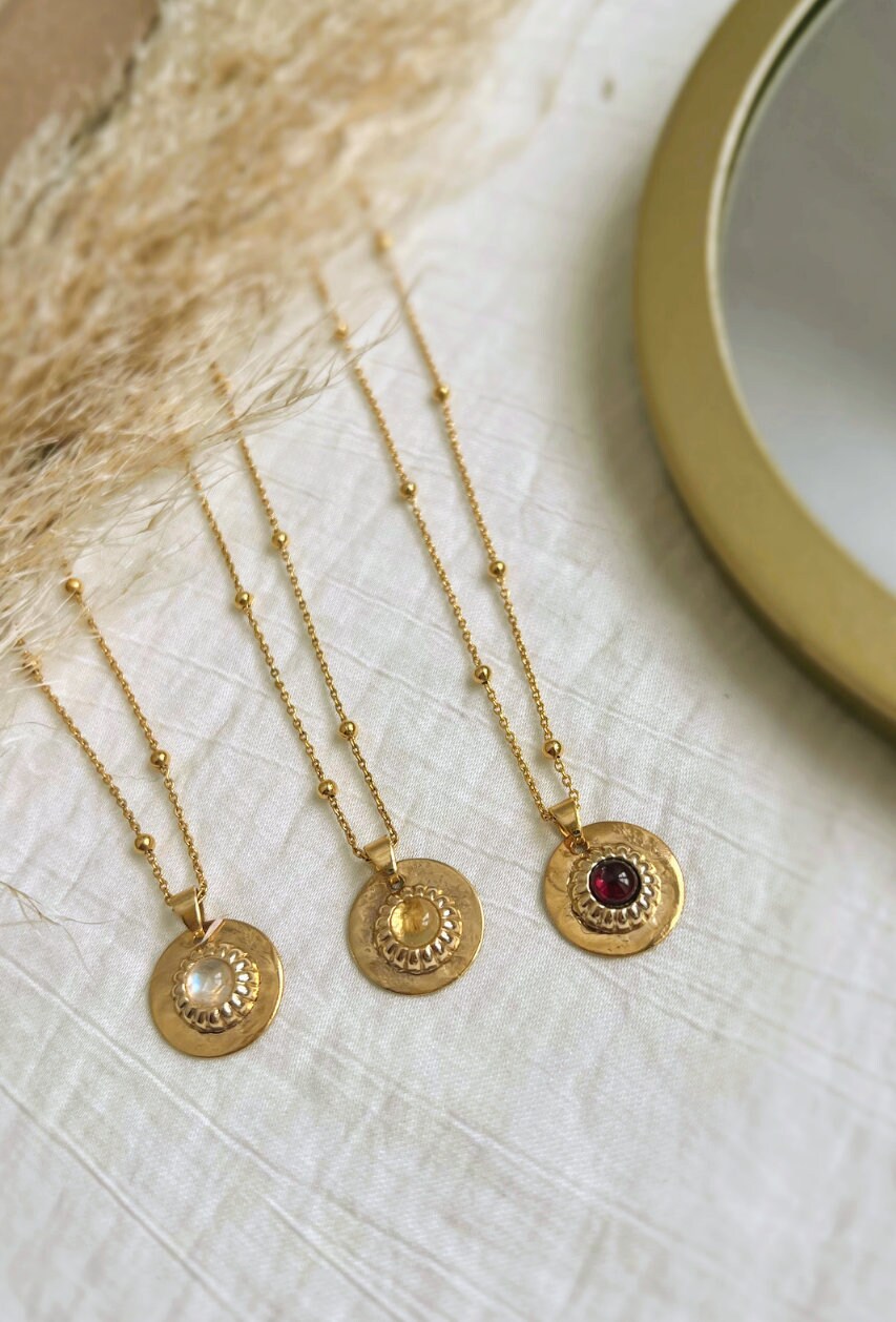 Elegant Gold Necklace Mesh Small Fine Golden Balls Real - Etsy