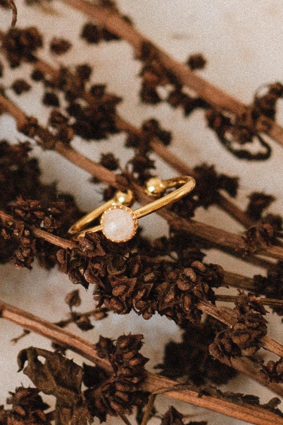 Fine Artisanal Ring 24k Gold Plated Open Ring Adjustable Size Real ...