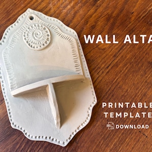 Ceramic Wall Altar Slab Building Template: Pottery Pattern (PDF Pattern ...