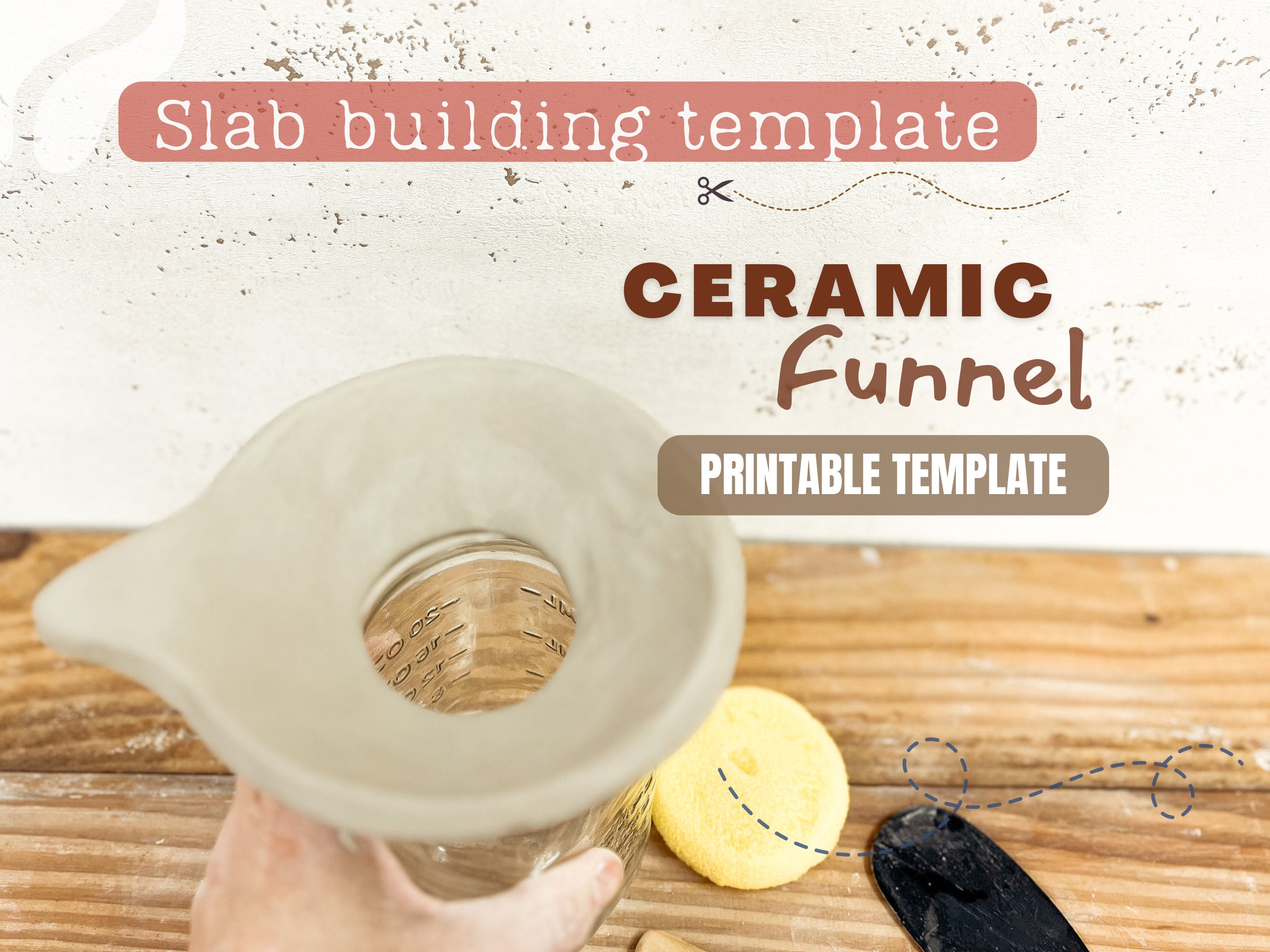 Ceramic Funnel Pottery Template, Funnel for Jam, Preserves and Bulk ...