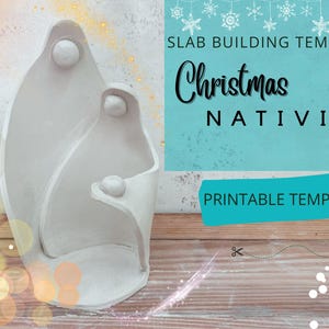 Christmas Nativity Pottery Template: DIY Ceramic Ornament (PDF Pattern ...