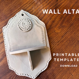 Ceramic Wall Altar Slab Building Template: Pottery Pattern (PDF Pattern ...