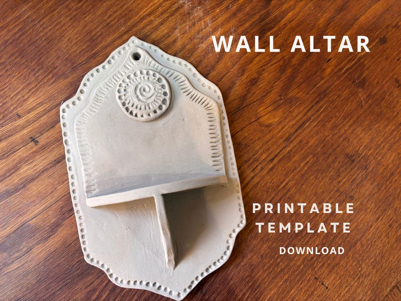 Ceramic Wall Altar Slab Building Template: Pottery Pattern (PDF Pattern ...