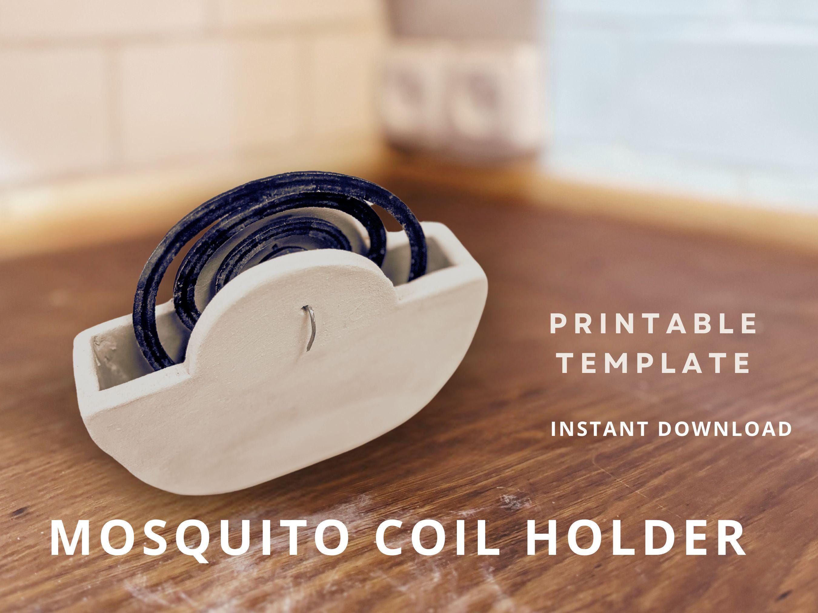 Mosquito Coil Holder Pottery Template: Slab Building (PDF Pattern) - Etsy