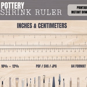 Pottery Shrink Ruler, Pottery Tool, Pottery Supplies - Etsy