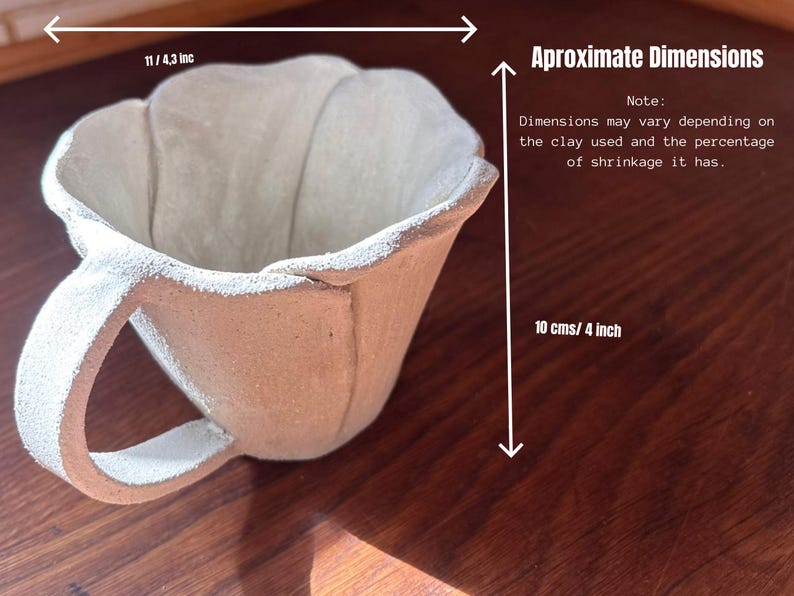 Flower Mug Pottery Template: Slab Building PDF Pattern - Etsy