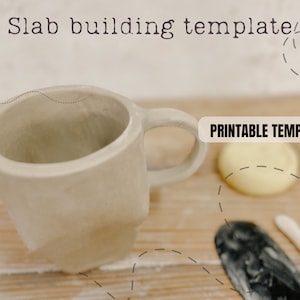 Square Bottom/darted Mug Pottery Template for Slab Building - Etsy