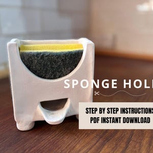Pottery Sponge Holder Template: Slab Building Pattern (PDF Pattern) - Etsy