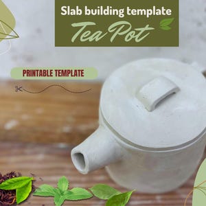 Ceramic Teapot Pottery Template: DIY Slab Building (PDF Pattern) - Etsy