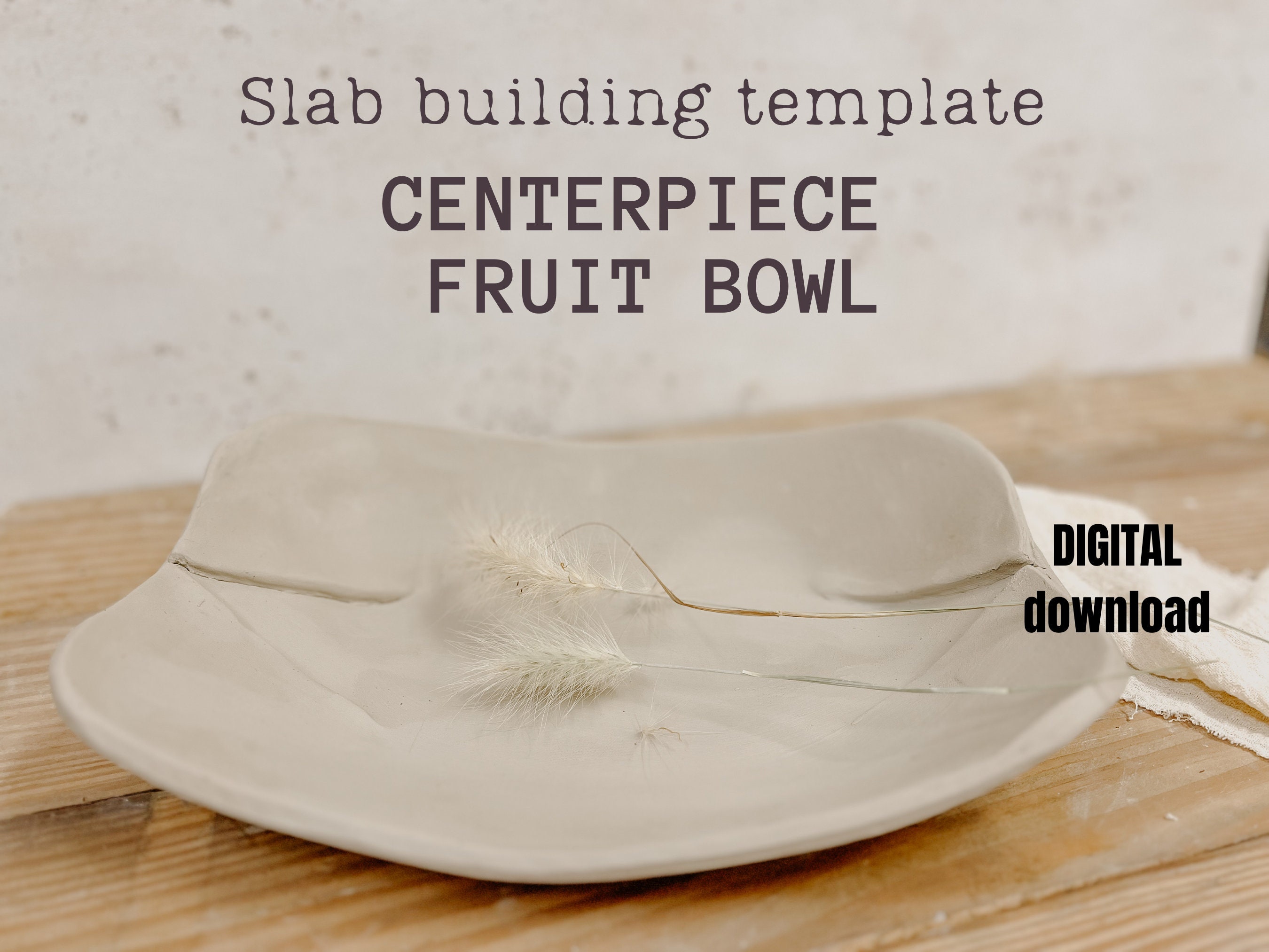 Origami Pottery Fruit Bowl Template: Modern Ceramic Centerpiece (PDF ...