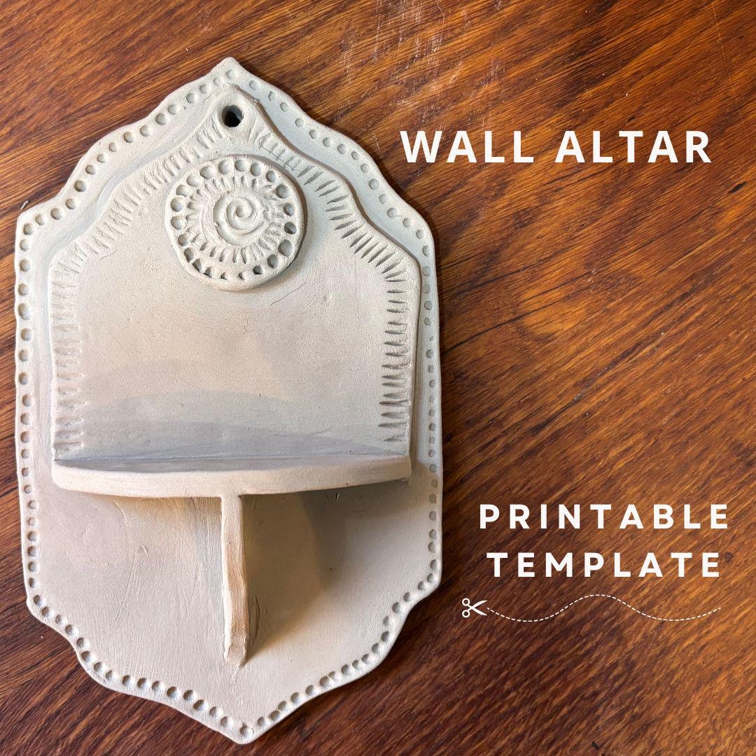 Ceramic Wall Altar Slab Building Template: Pottery Pattern (PDF Pattern ...