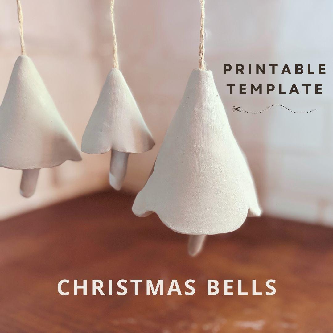 Christmas Bells Pottery Template: DIY Ceramic Pattern (PDF Pattern) - Etsy