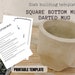 Square Bottom/darted Mug Pottery Template for Slab Building - Etsy