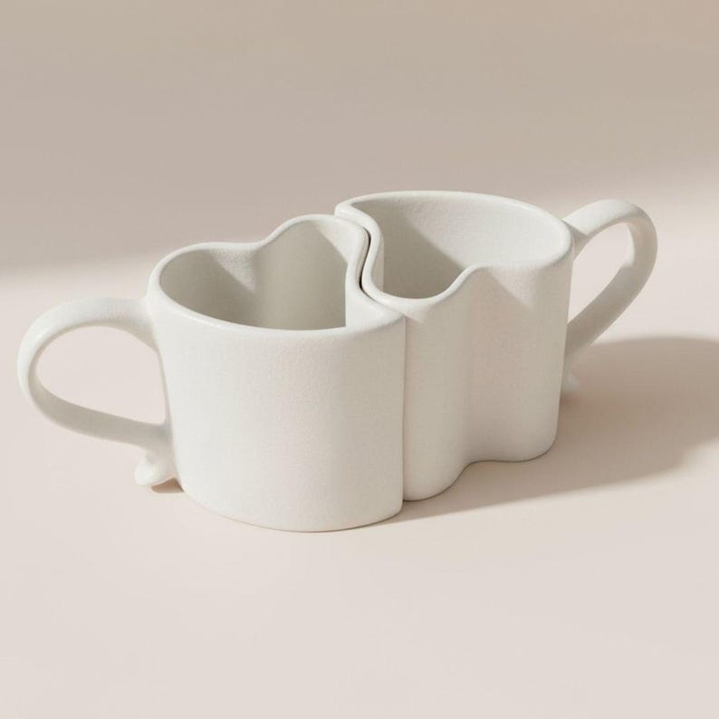 Valentine Couple Mug Set Pottery Template. Slab Building PDF Pattern - Etsy