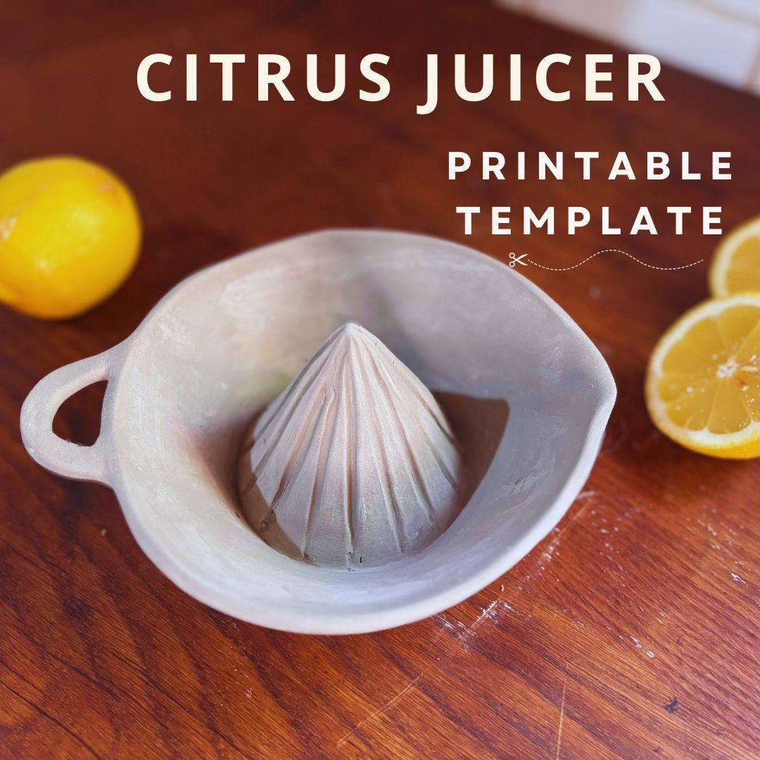Citrus Juicer Pottery Template, Pottery Juicer Ceramic Pattern,handmade ...