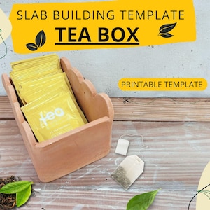 Ceramic Tea Box Pottery Template: DIY Slab Building (PDF Pattern) - Etsy