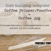 Pottery Pour Over Coffee Set Template: Slab Building Pattern (PDF ...
