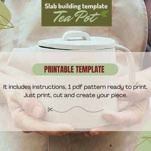 Ceramic Teapot Pottery Template: DIY Slab Building (PDF Pattern) - Etsy