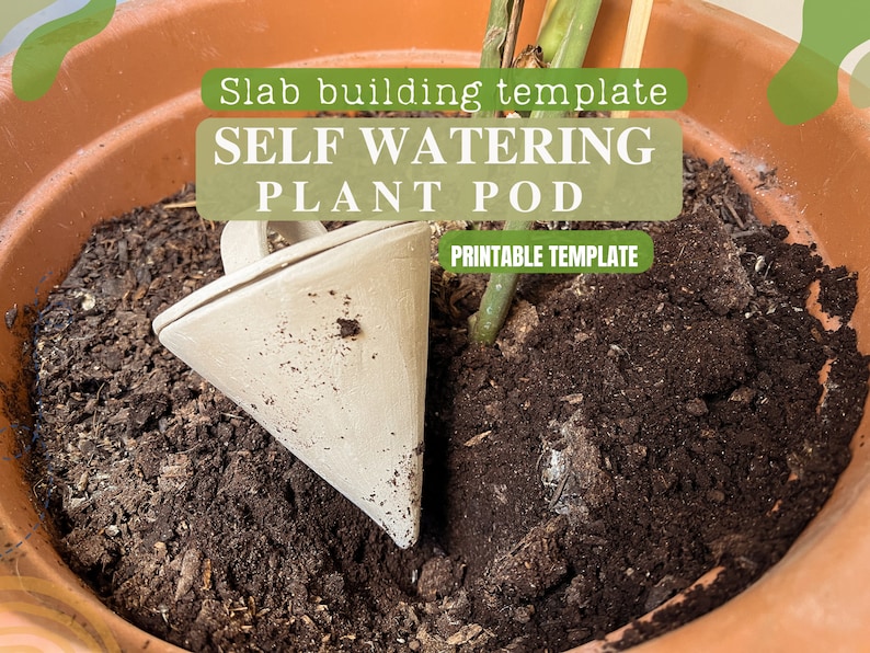 Oya Self Watering Pottery Template: Instant Download (PDF Pattern) - Etsy