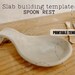 Pottery Spoon Rest Template: Slab Build, Printable (PDF Pattern) - Etsy