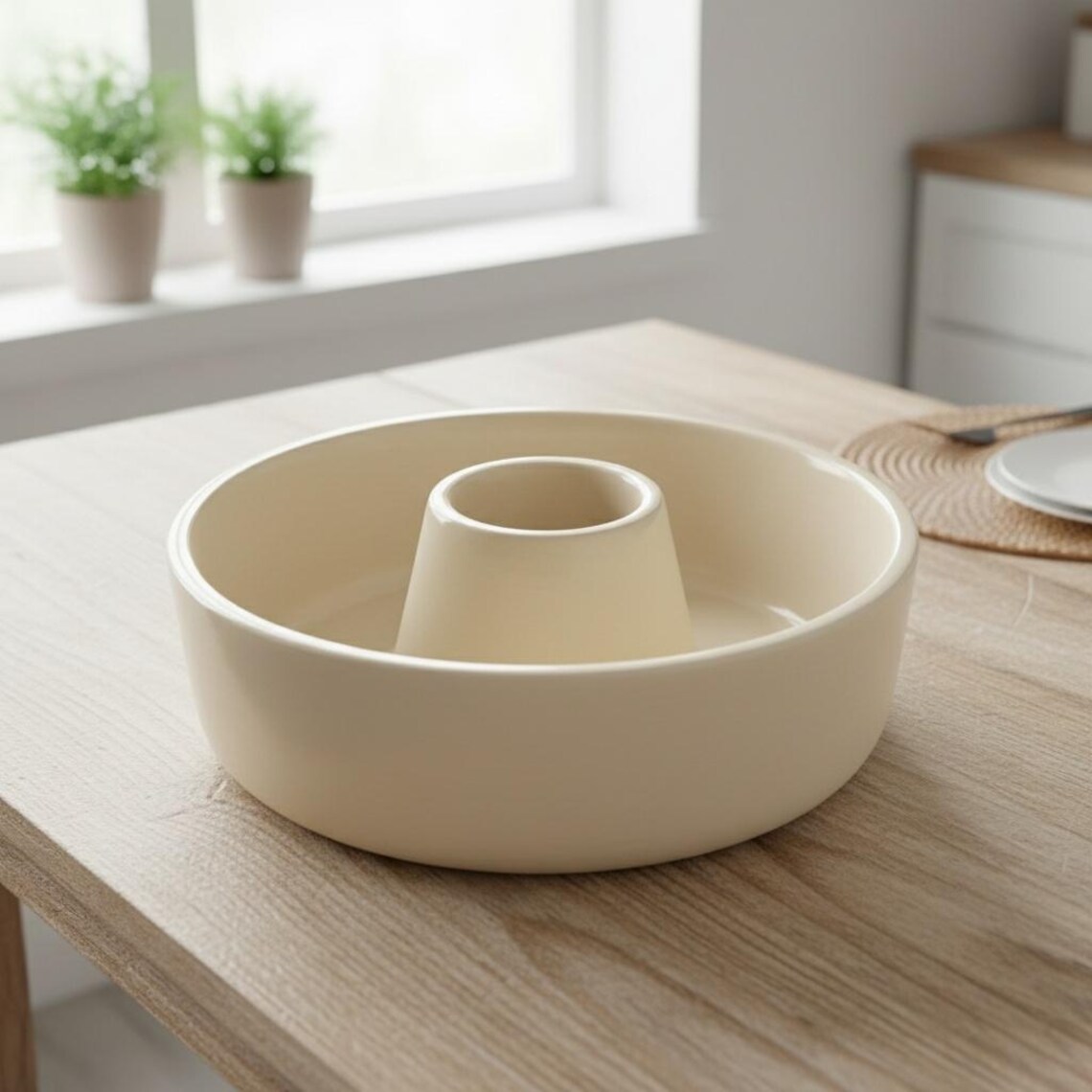 Molde para forma de bolo Bundt em cerâmica: Ferramenta para modelagem ...