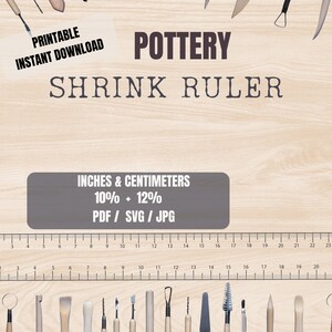 Pottery Shrink Ruler, Pottery Tool, Pottery Supplies - Etsy