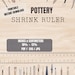 Pottery Shrink Ruler, Pottery Tool, Pottery Supplies - Etsy