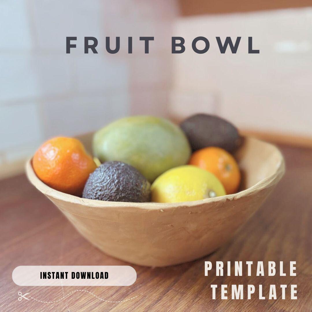 Fruit Bowl Pottery Template: Slab Building Pattern (PDF Pattern) - Etsy