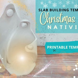 Christmas Nativity Pottery Template: DIY Ceramic Ornament (PDF Pattern ...