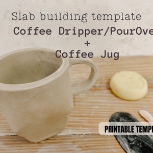 Square Bottom/darted Mug Pottery Template for Slab Building - Etsy