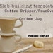 Pottery Pour Over Coffee Set Template: Slab Building Pattern (PDF ...