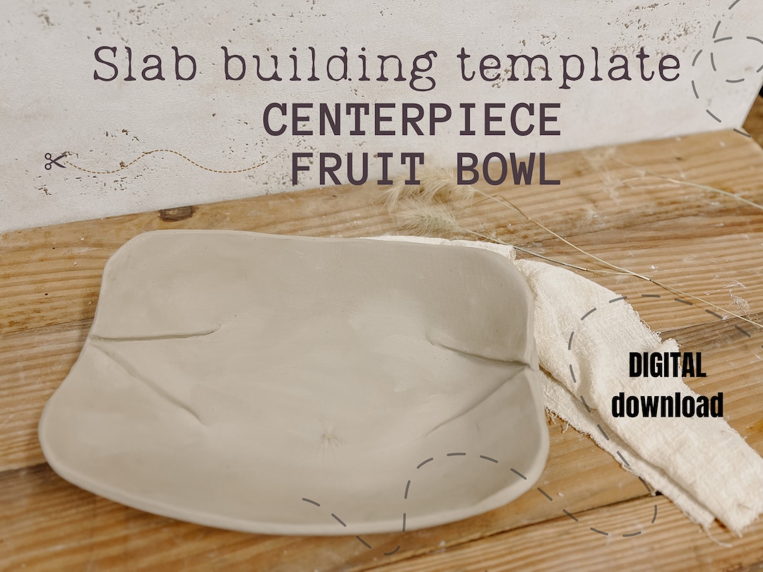Origami Pottery Fruit Bowl Template: Slab Building PDF (digital ...